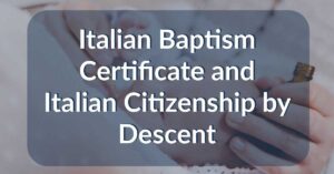 Italian birth certificate: how to request it in Italy